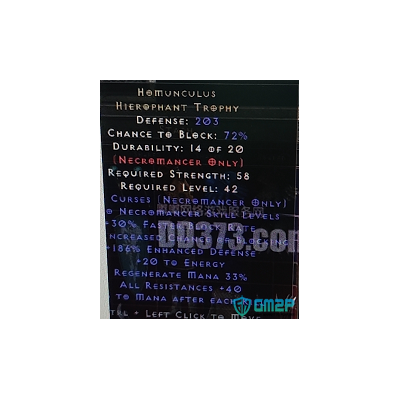 homunculus hierophant trophy PC - Diablo II Resurrected Items ...